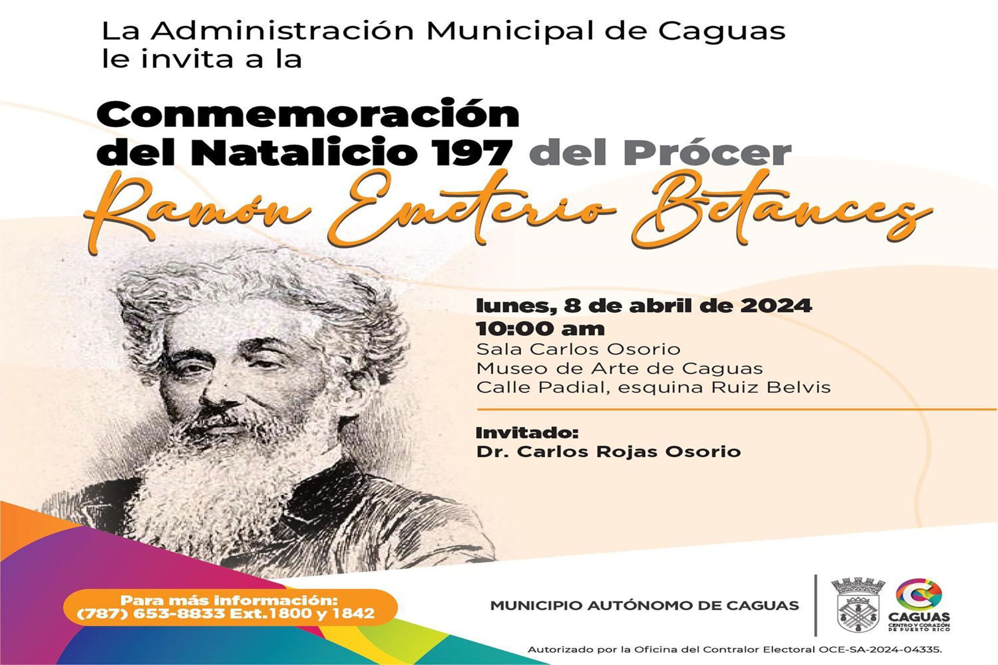 Conmemoración del Natalicio 197 del Prócer Ramón Emeterio Betances ...