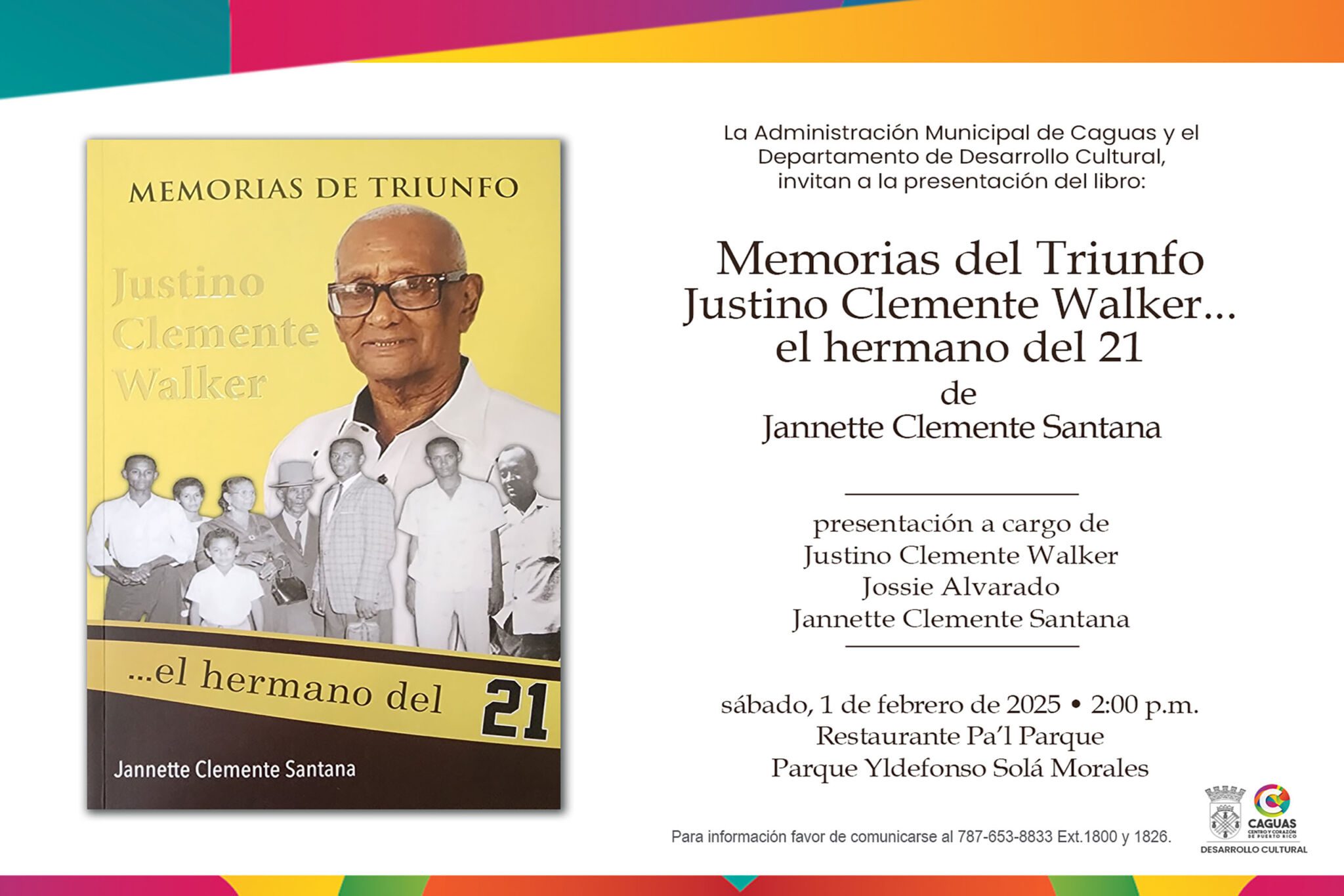 Presentación del Libro Justino Clemente Walker - Municipio de Caguas